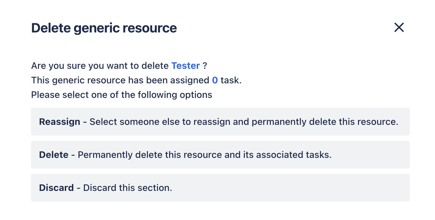 Managing Generic Resources